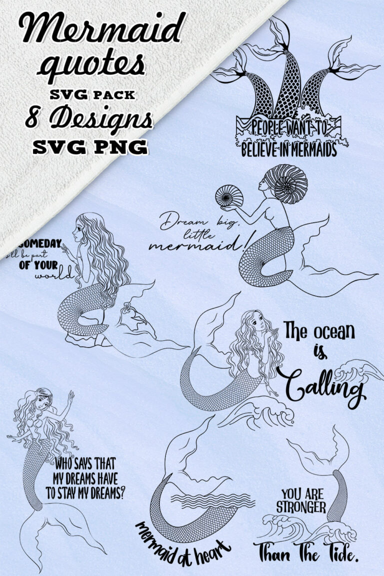 Mermaid Quotes SVG – MasterBundles