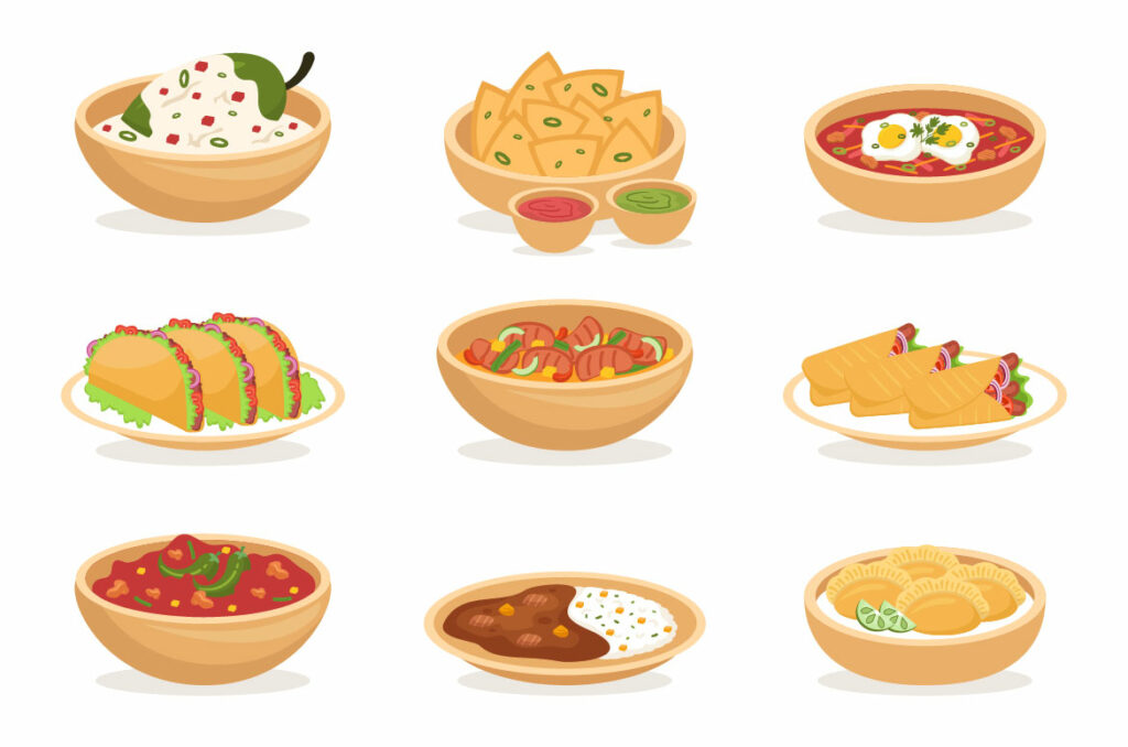 11 Mexican Food Restaurant Illustration - MasterBundles