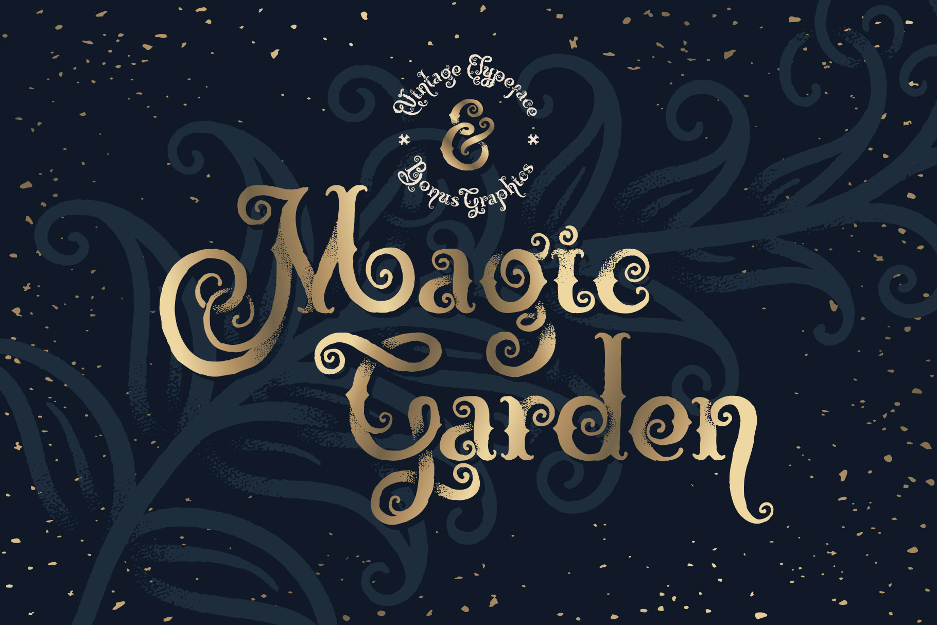 Typeface Magic Garden Font Graphics - MasterBundles