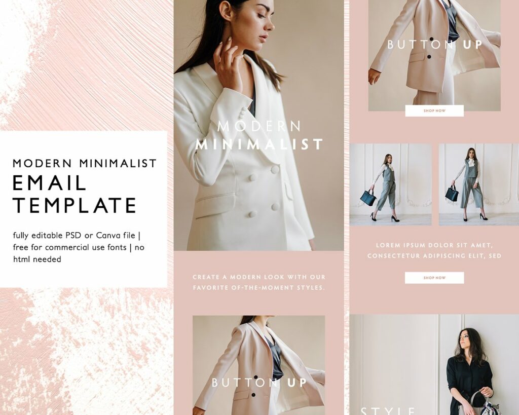 Minimalist Email Marketing Template – MasterBundles