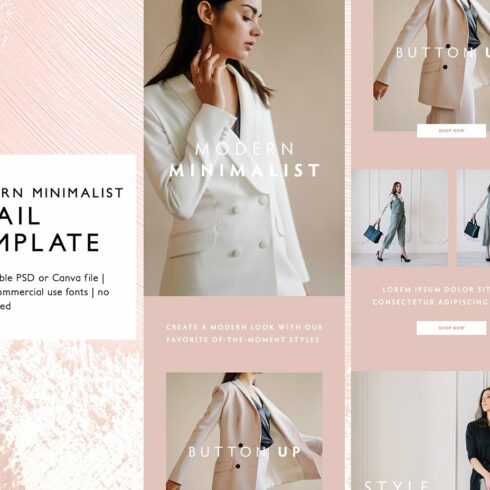 Minimalist Email Marketing Template | MasterBundles
