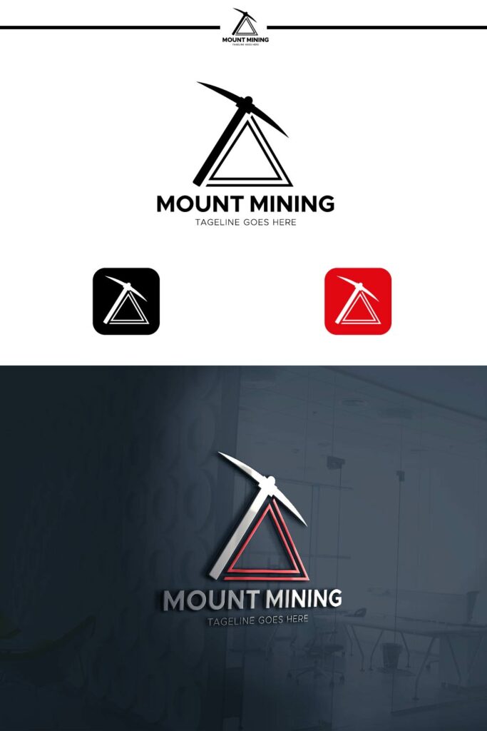 Mount Mining Construction Company Logo Template - MasterBundles