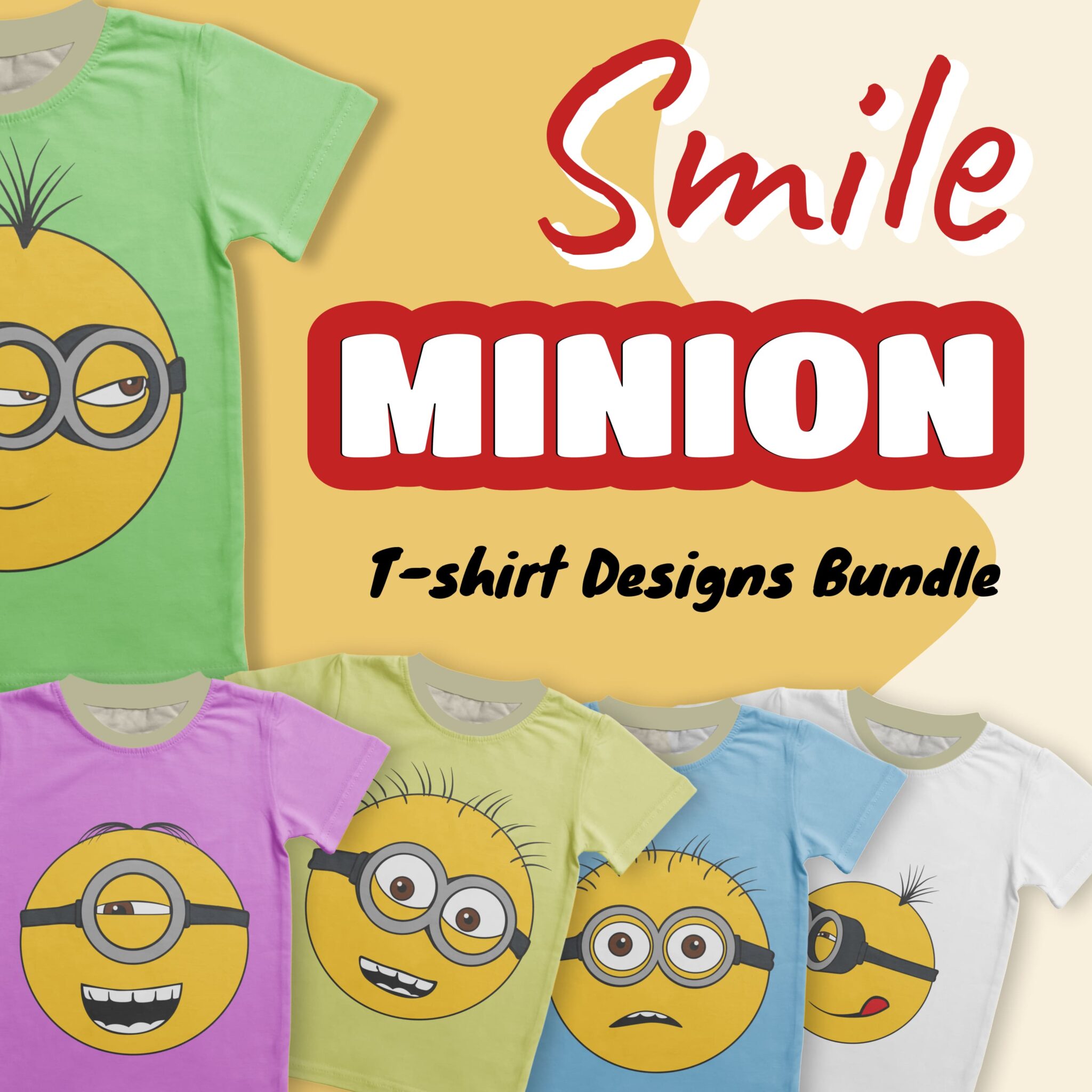 Minion Smile T-shirt Designs – MasterBundles