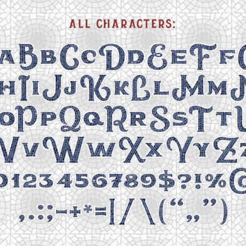 Mosaic Pool Typeface - MasterBundles