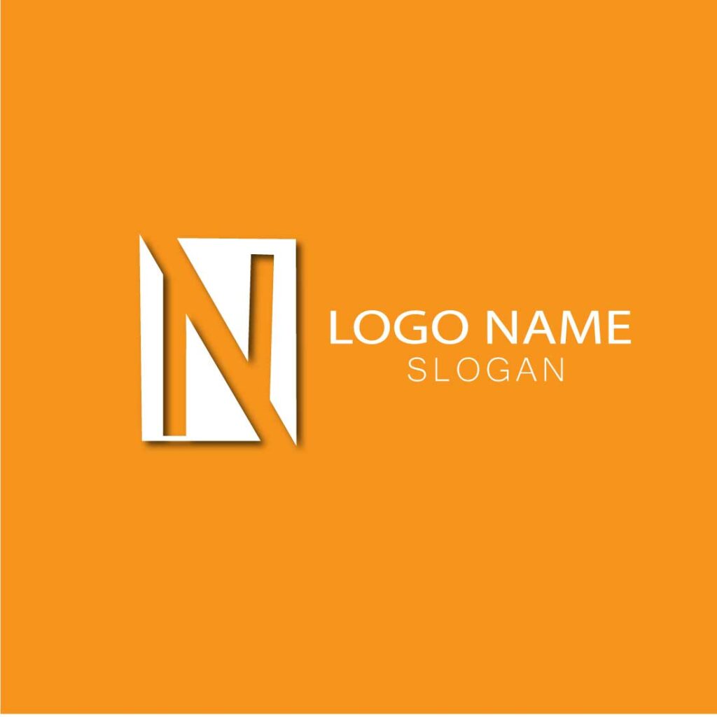 N letter logo & Negative space logo - MasterBundles