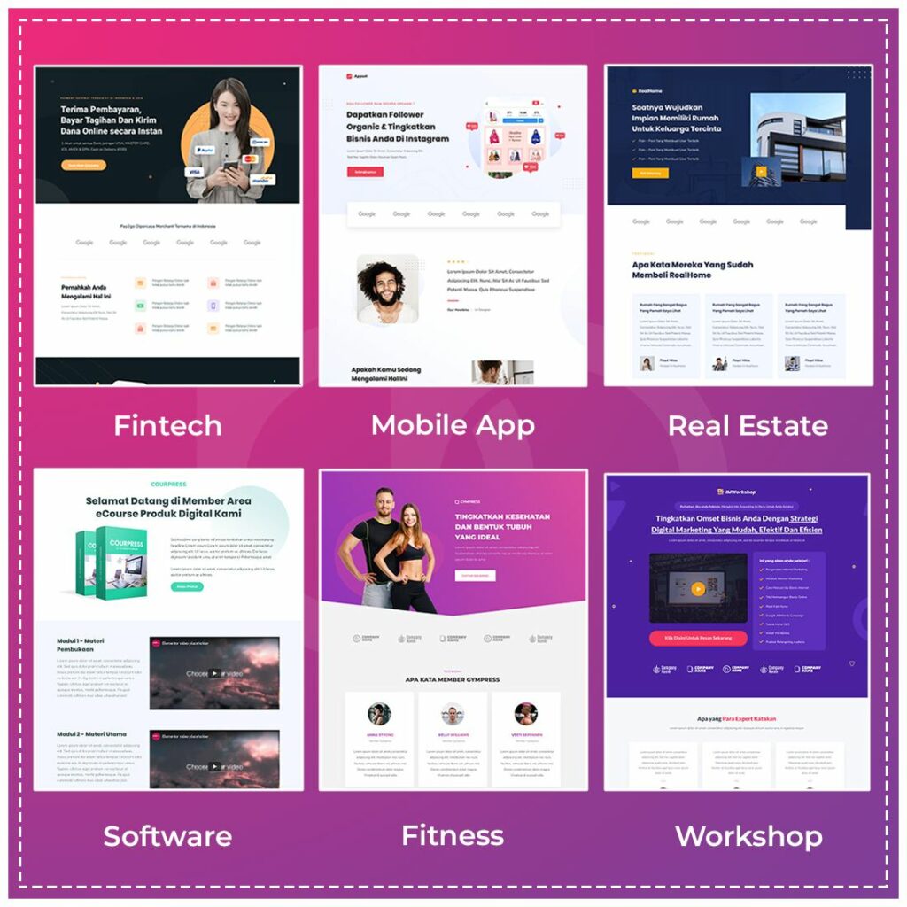 700 Landing Pages Bundle - MasterBundles