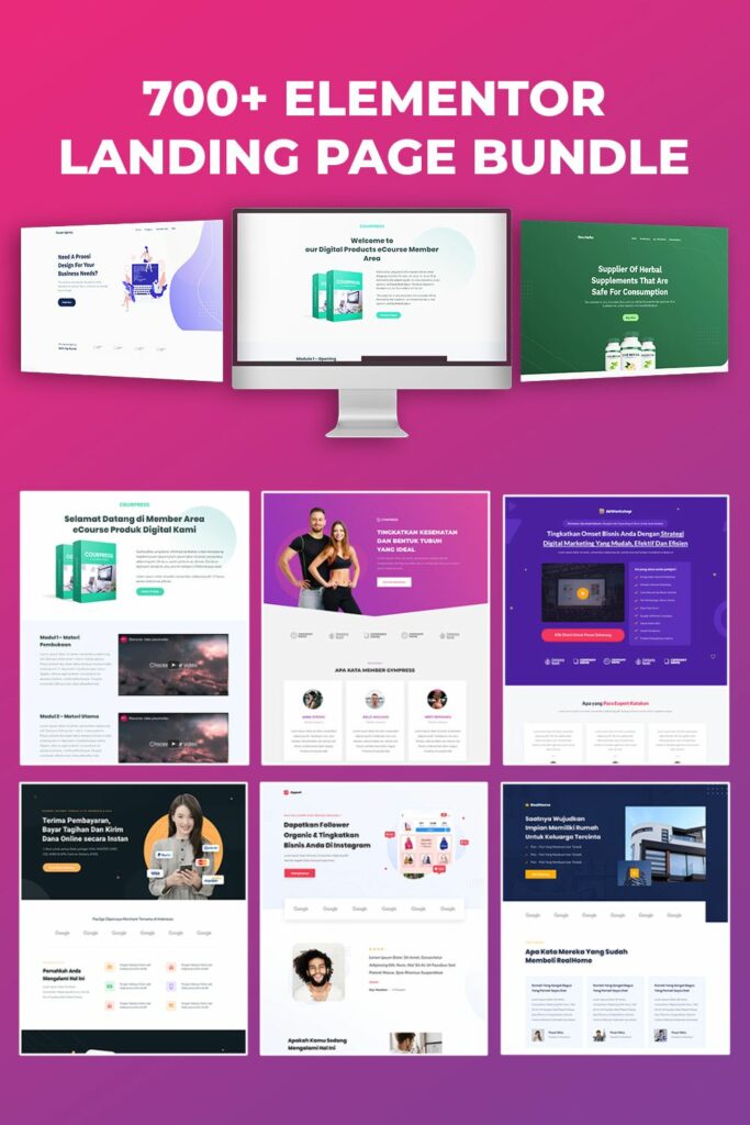 700 Landing Pages Bundle - MasterBundles