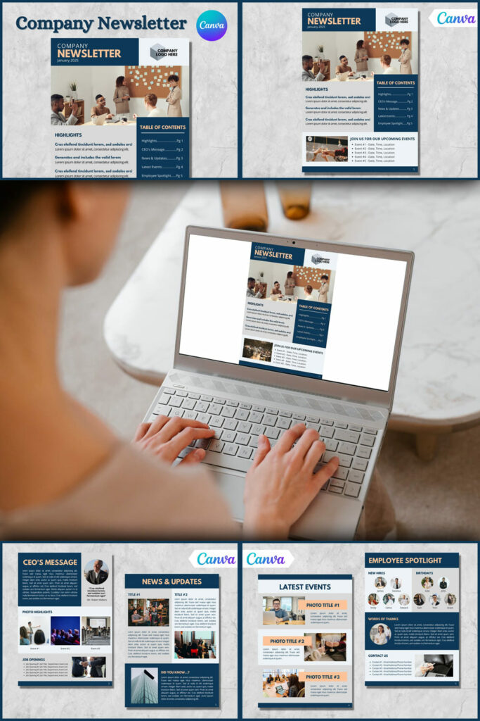 Company Newsletter Professional Template – MasterBundles
