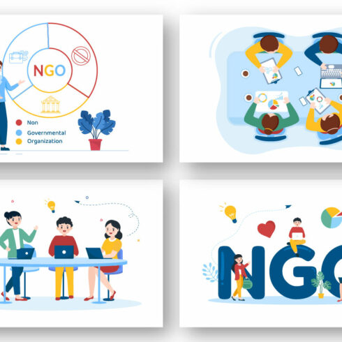 11 NGO or Non-Governmental Organization Illustration | MasterBundles