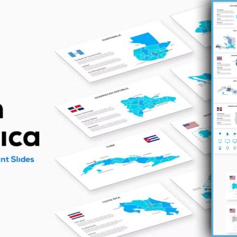 Animated North America Maps PowerPoint | MasterBundles