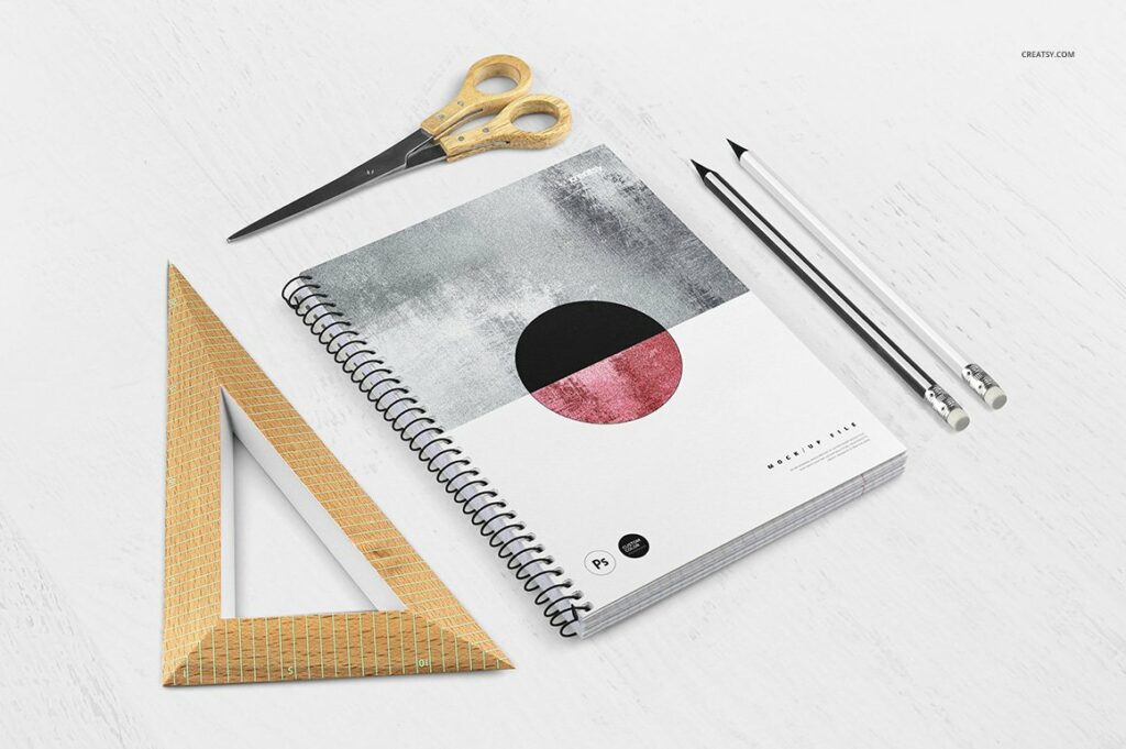 Notebook 2 Mockup Set – MasterBundles