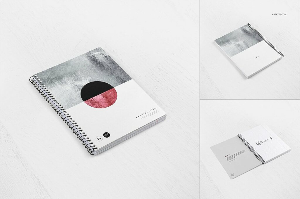 Notebook 2 Mockup Set – MasterBundles