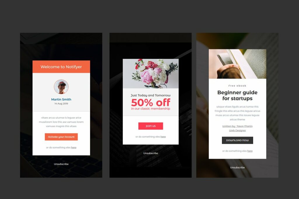 Notifyer - 10 Notification Template – MasterBundles