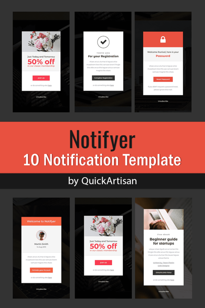 Notifyer - 10 Notification Template – MasterBundles