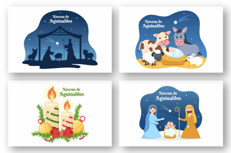 10 Novena De Aguinaldos Holiday Illustration - MasterBundles