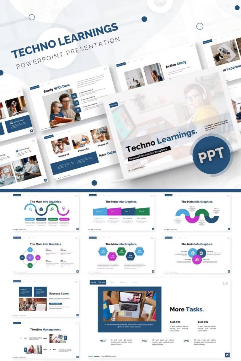 Techno Learnings | Powerpoint Template – MasterBundles