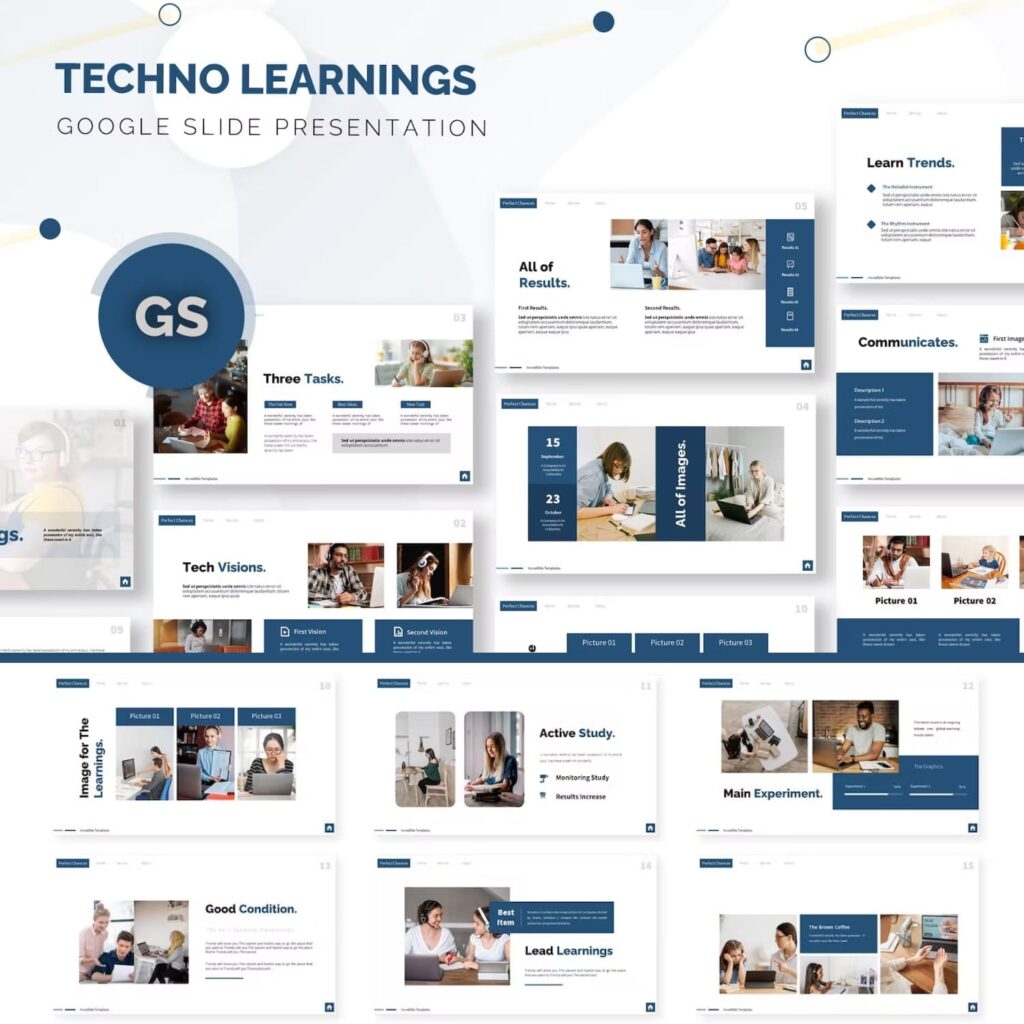 Techno Learnings | Google Slides Template – MasterBundles