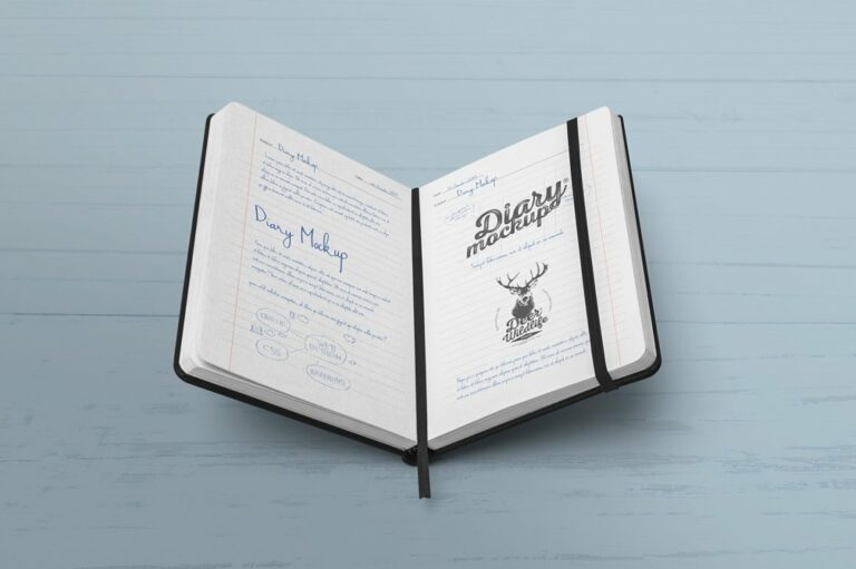 Open Diary Mockups – MasterBundles