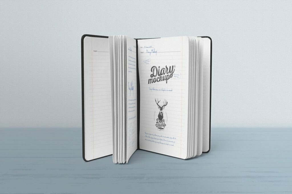 Open Diary Mockups – MasterBundles