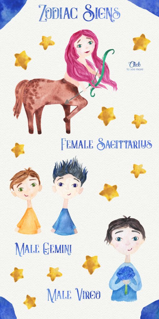 Zodiac Signs Watercolor Clipart – MasterBundles