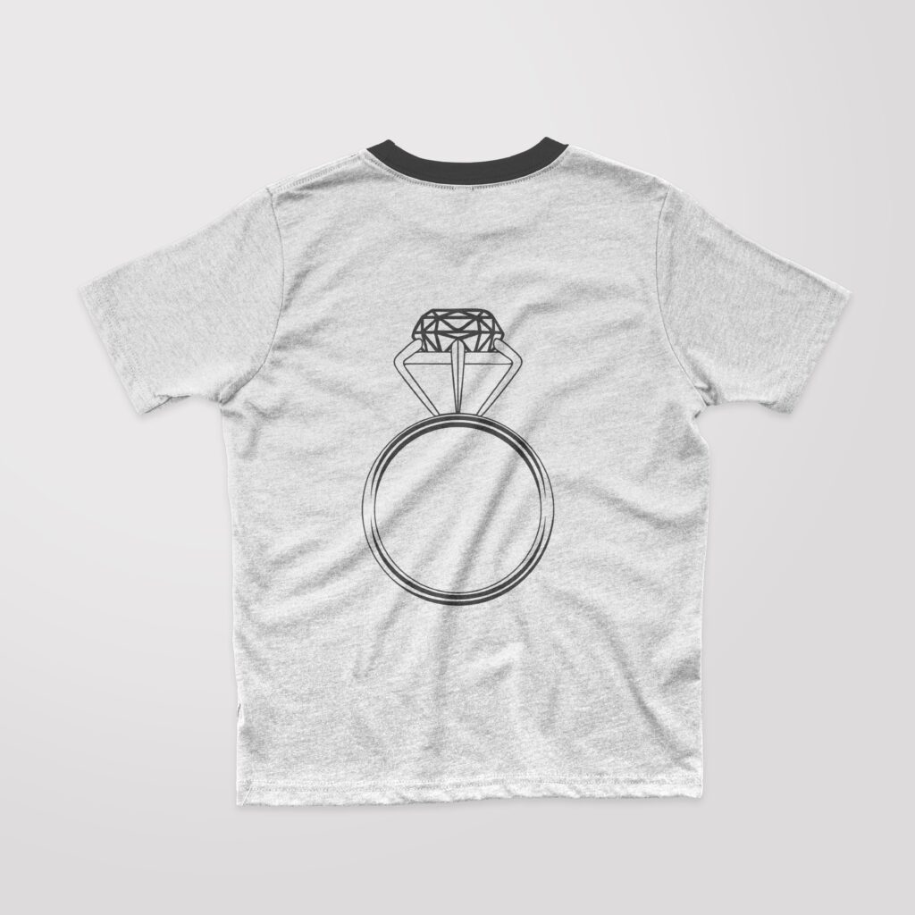 Outline Diamond Ring Svg T Shirt Designs Bundle Masterbundles 0058