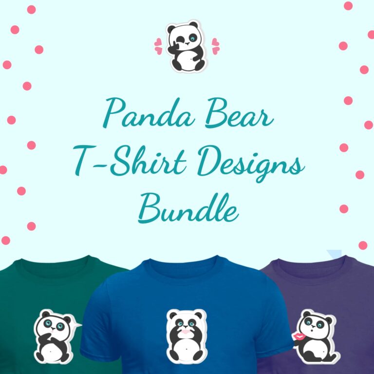 Panda Bear Svg T-shirt Designs Bundle – MasterBundles