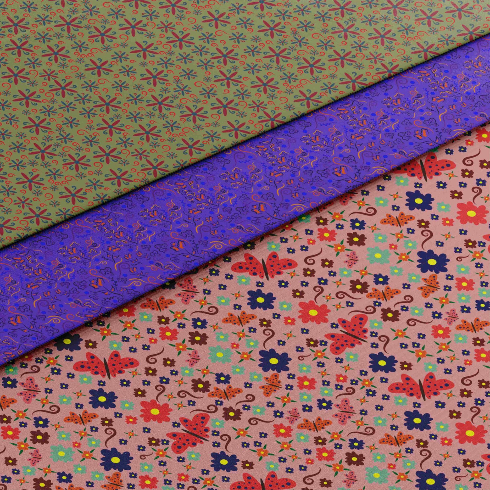 6 seamless floral patterns, flower patterns bundle only in $12 ...