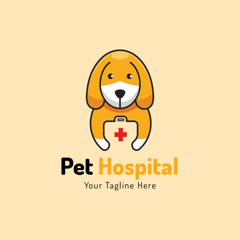 Pet Hospital Logo Design Template - MasterBundles