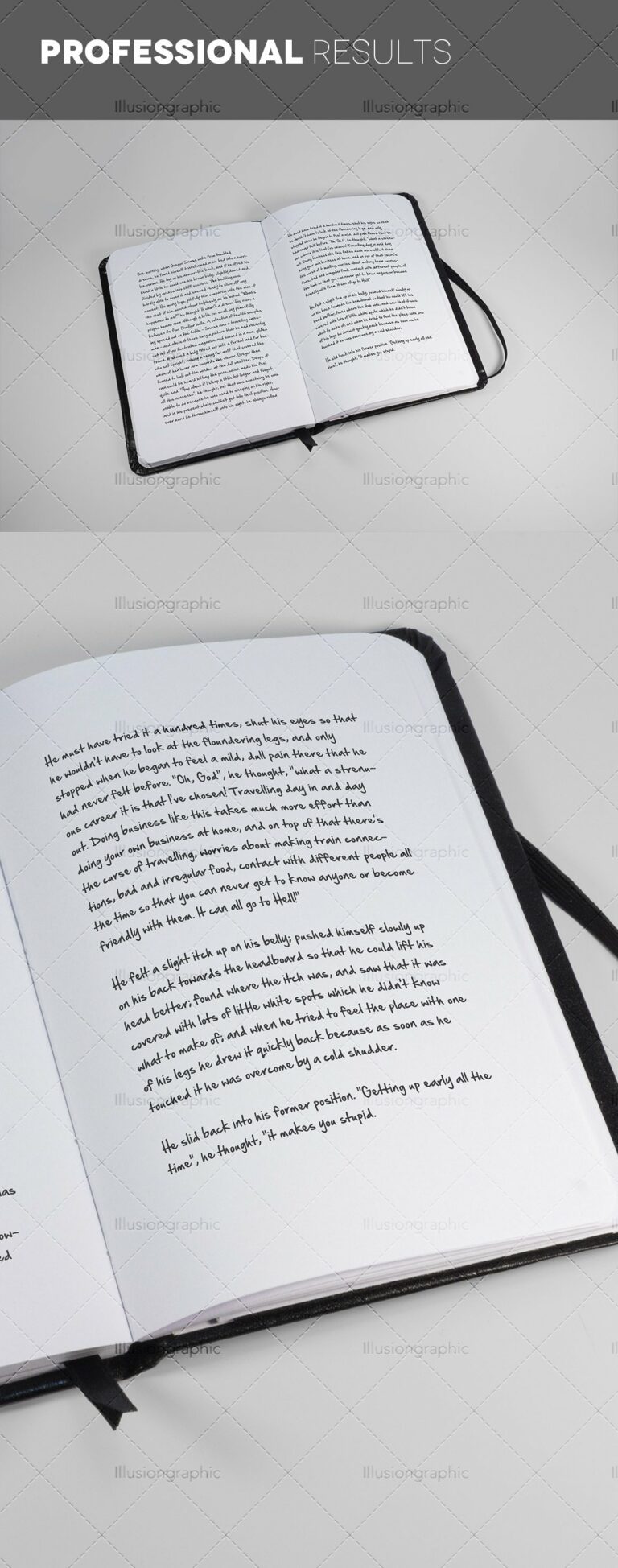 Photorealistic Black Notebook Mockup – MasterBundles