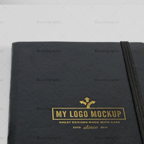 Photorealistic Black Notebook Mockup | MasterBundles