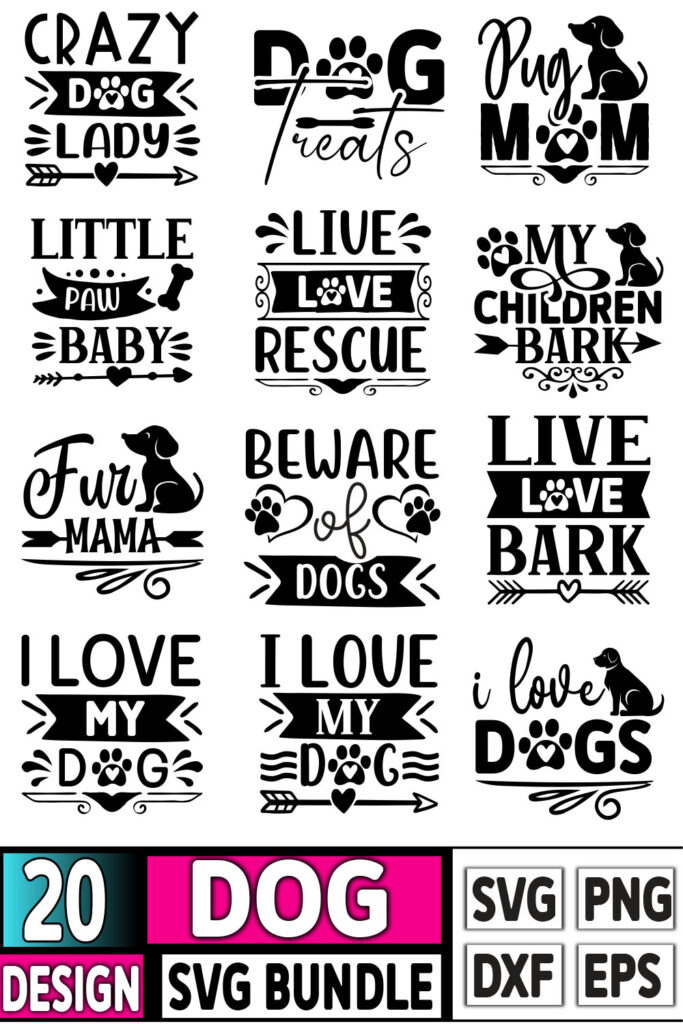 Dog SVG Bundle, Dog SVG Design - MasterBundles