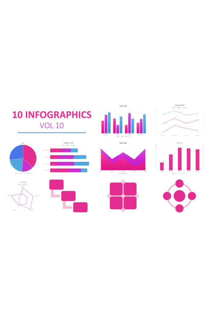 10 Infographic elements pack - MasterBundles