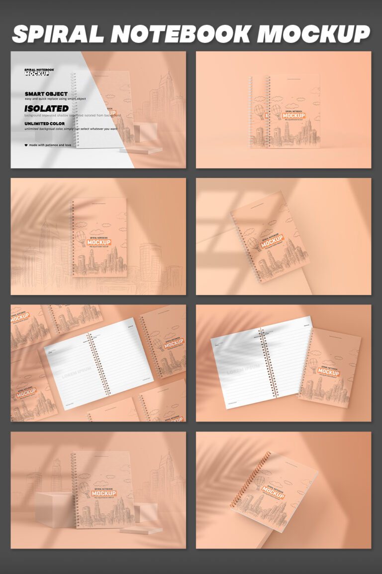 Spiral Notebook Mockup Template – MasterBundles