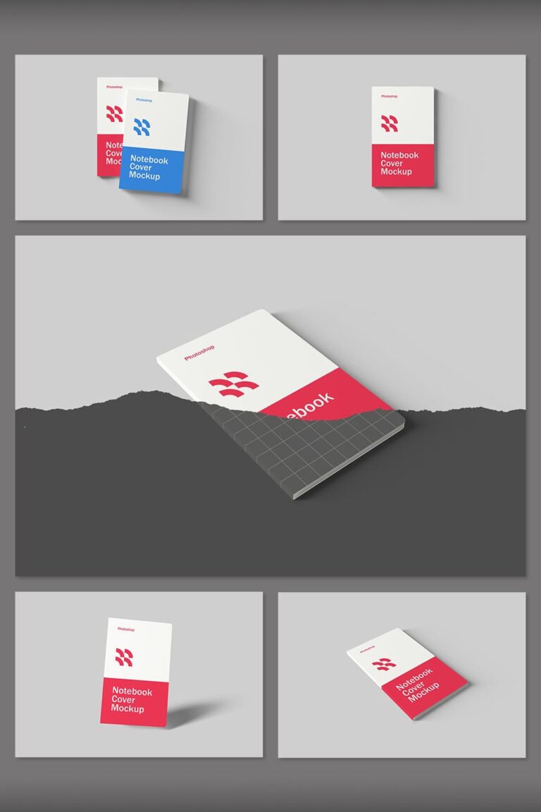 Notebook Cover Mockups – MasterBundles