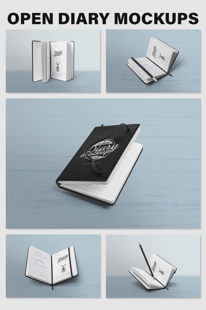 Open Diary Mockups – MasterBundles