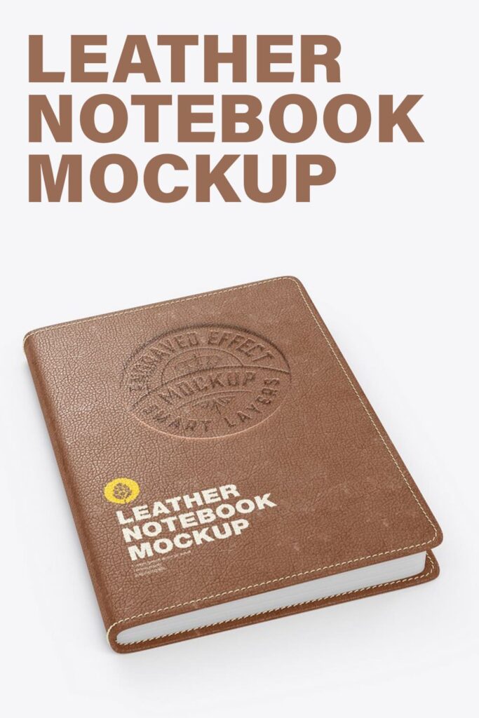 Leather Notebook Mockup – MasterBundles