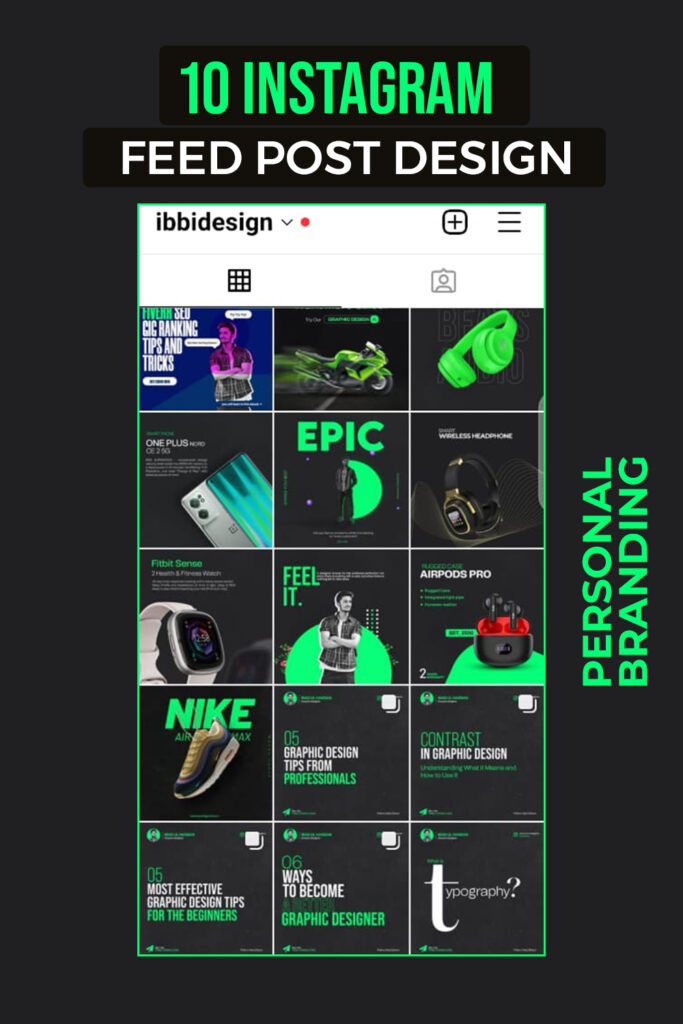 10 Instagram Post Design Pack - MasterBundles