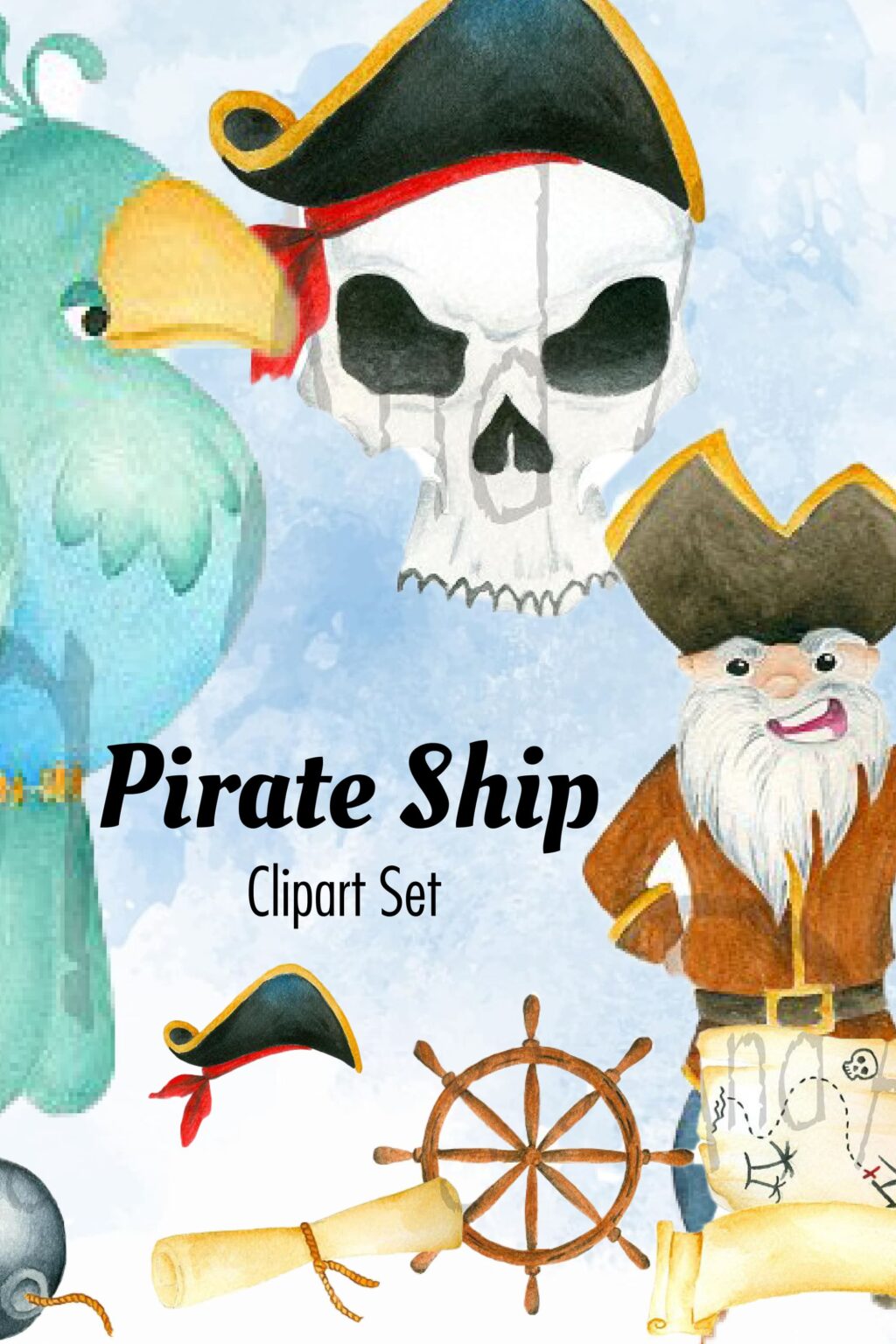 Pirate Ship Clipart Set – MasterBundles