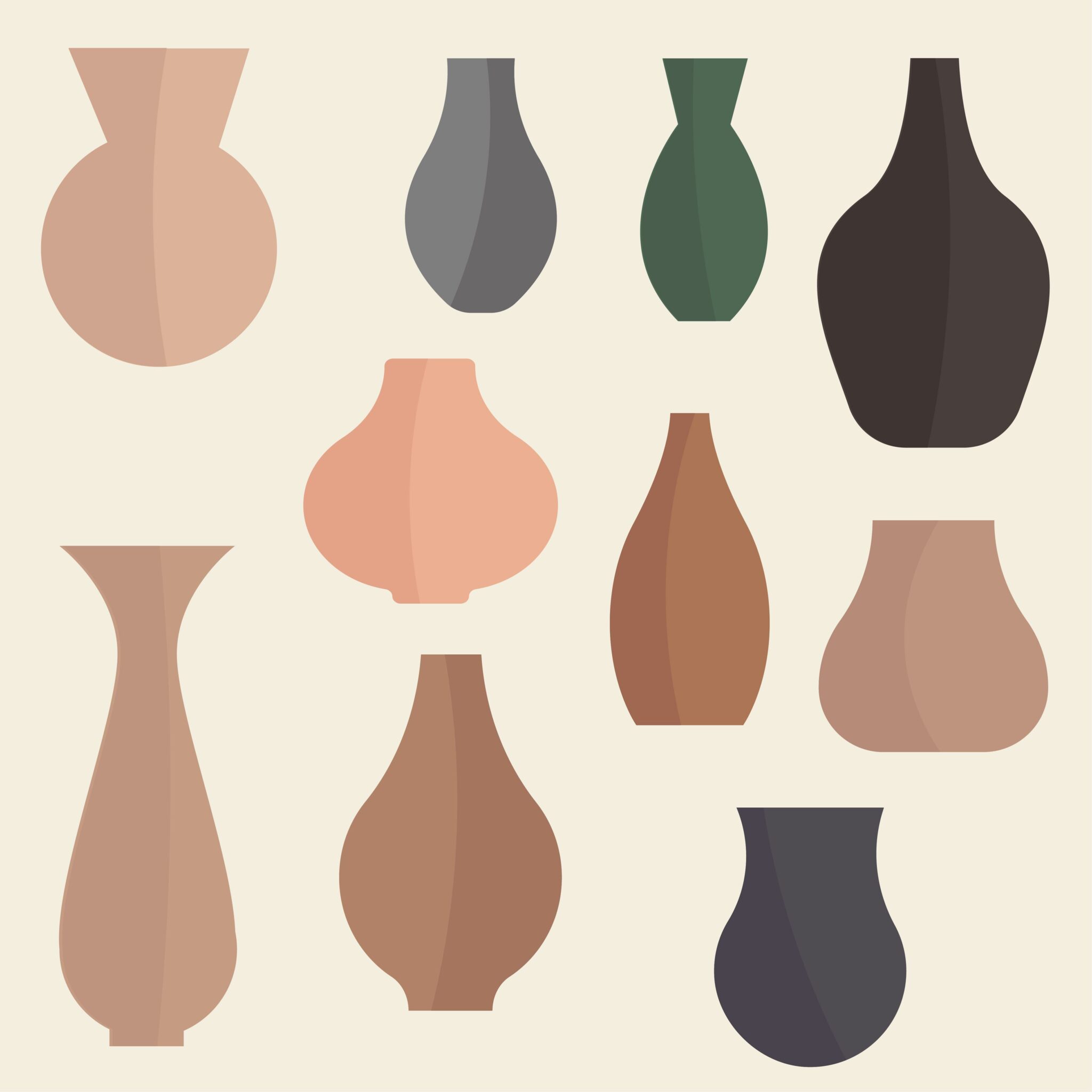 Pottery Illustrations In Different Styles Bundles - MasterBundles