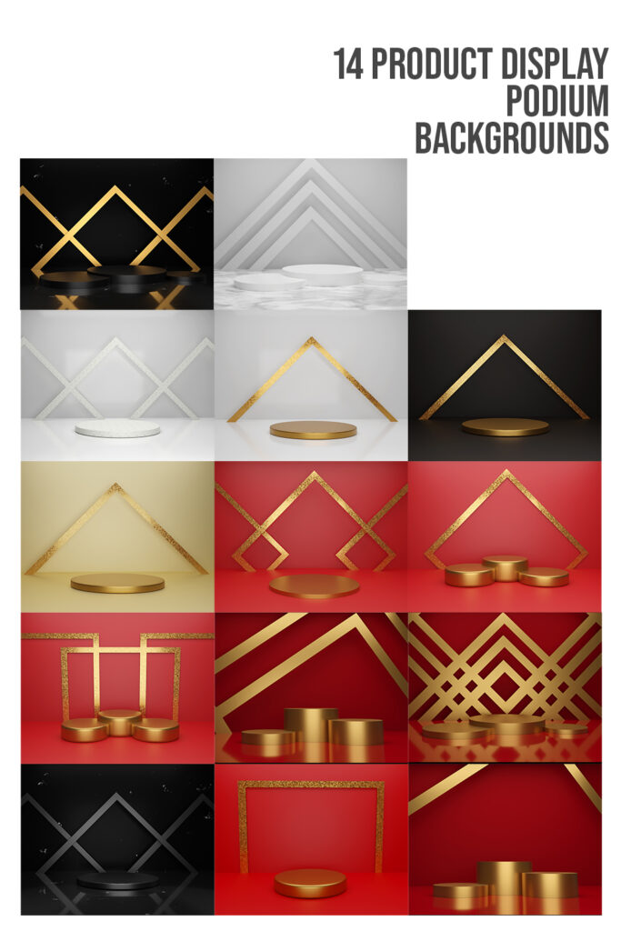 14 Product Display Podium Backgrounds - MasterBundles