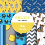 Police Officer Vector Clipart and Seamless Pattern – MasterBundles