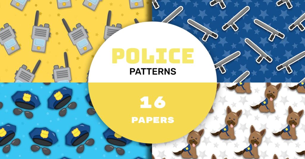 Police Digital Papers – MasterBundles
