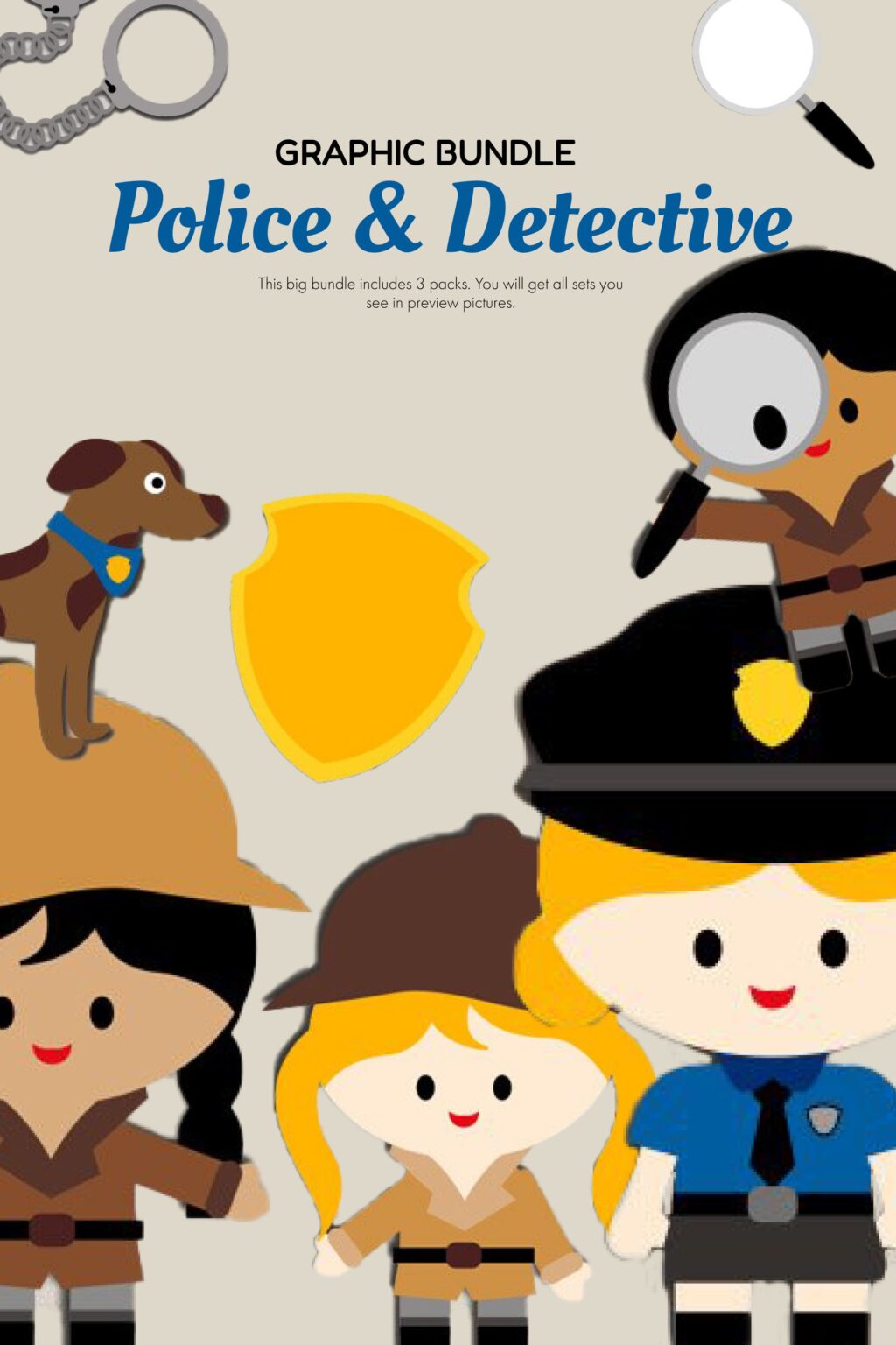 Police Officer And Detective Graphic Bundle – MasterBundles