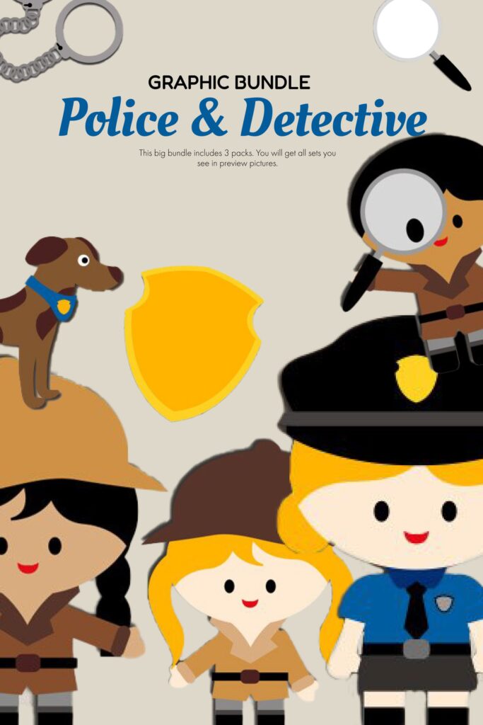 Police Officer And Detective Graphic Bundle – MasterBundles