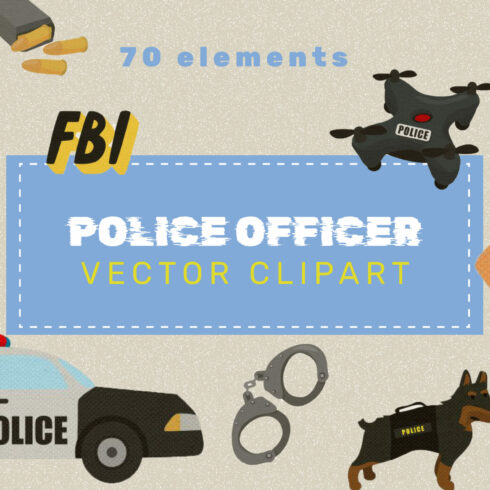 Police Officer Vector Clipart and Seamless Pattern – MasterBundles