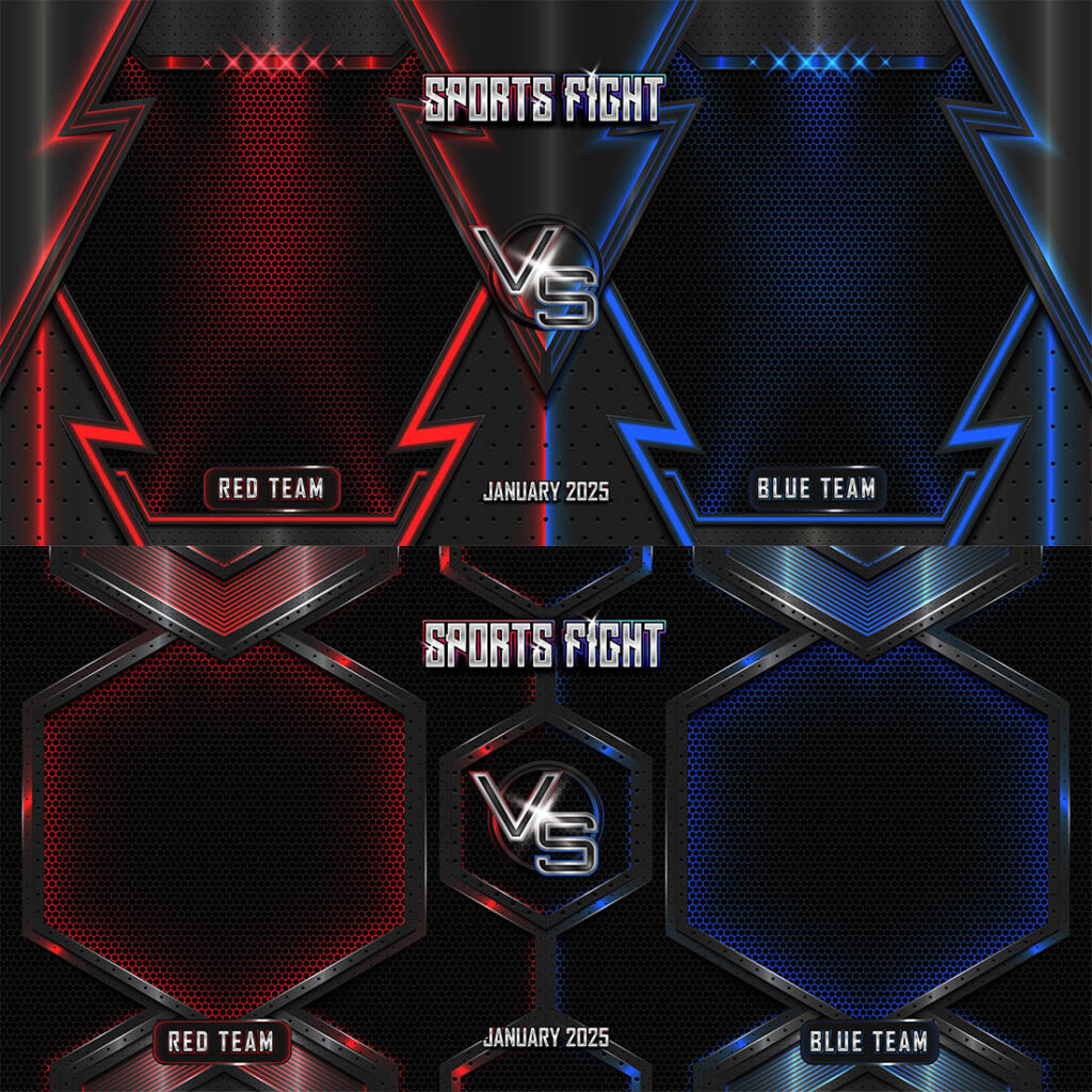 10 Sports fight poster background volume 2 - MasterBundles