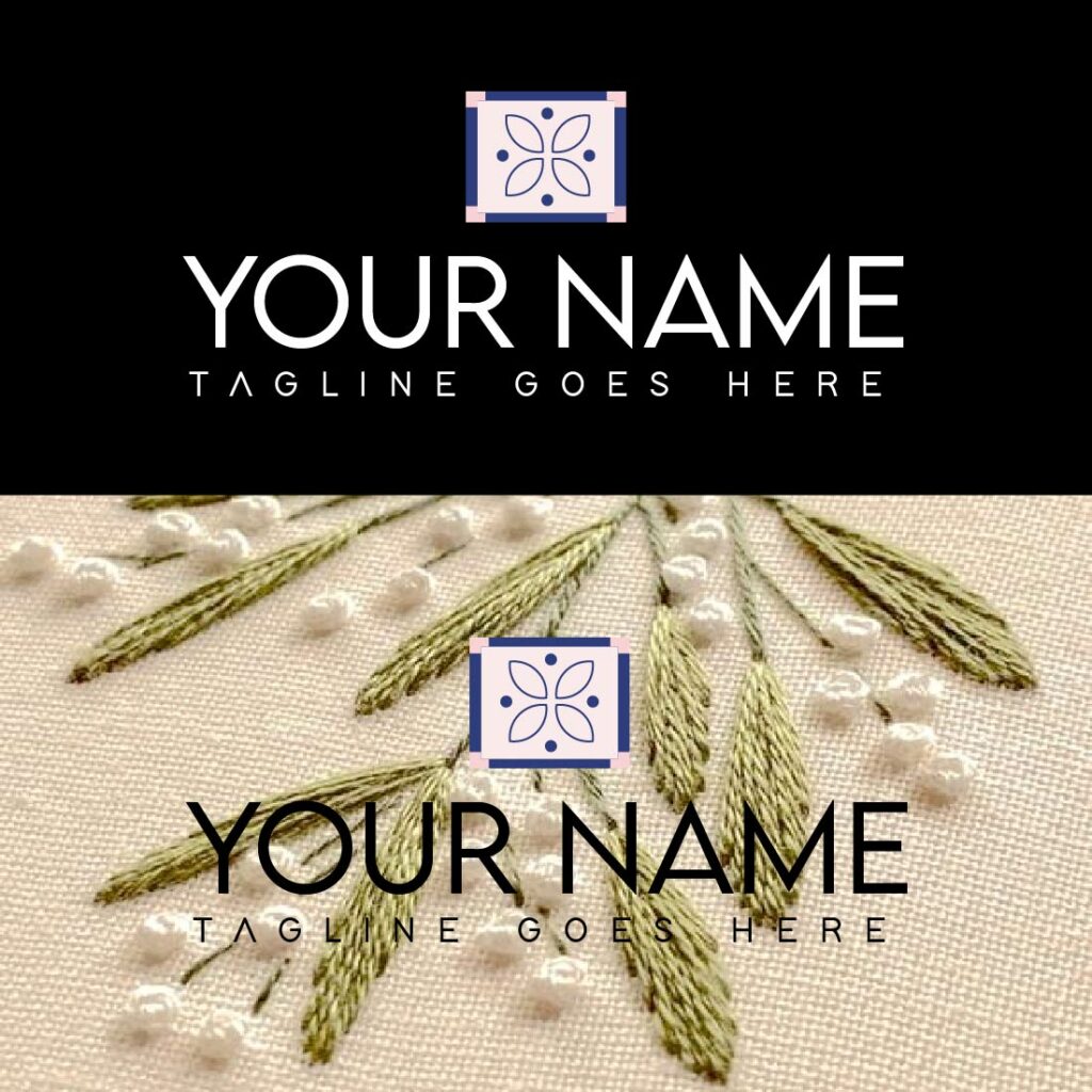 Beauty Embroidery Logo Vector - MasterBundles