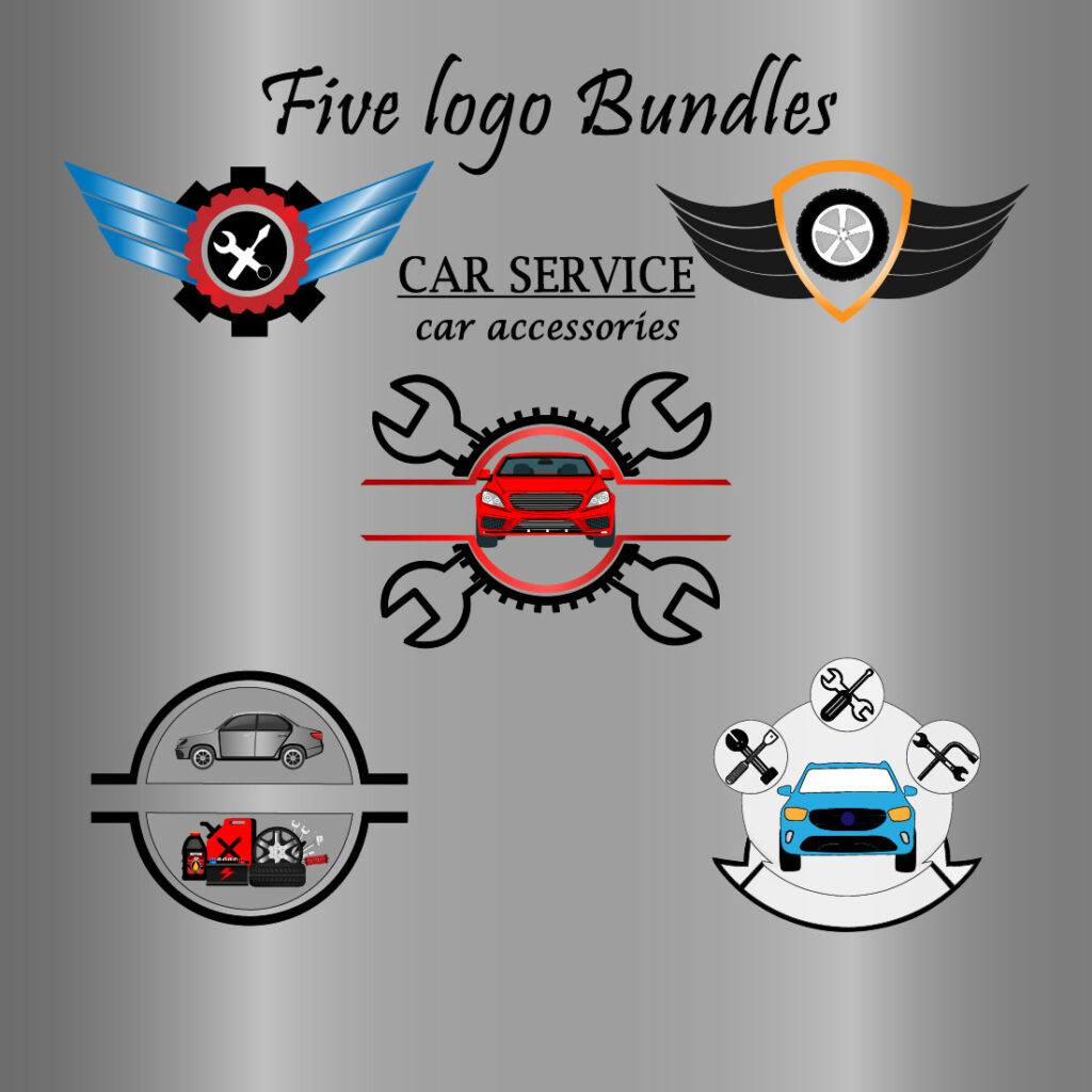 5 Car Service Logo Templates - MasterBundles