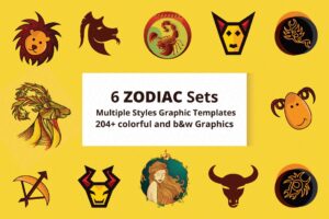 6 Zodiac Sets Illustrations – MasterBundles