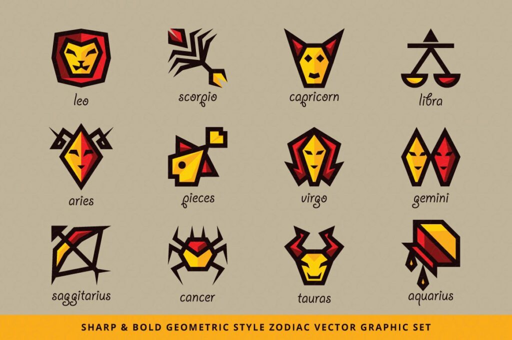 6 Zodiac Sets Illustrations – MasterBundles